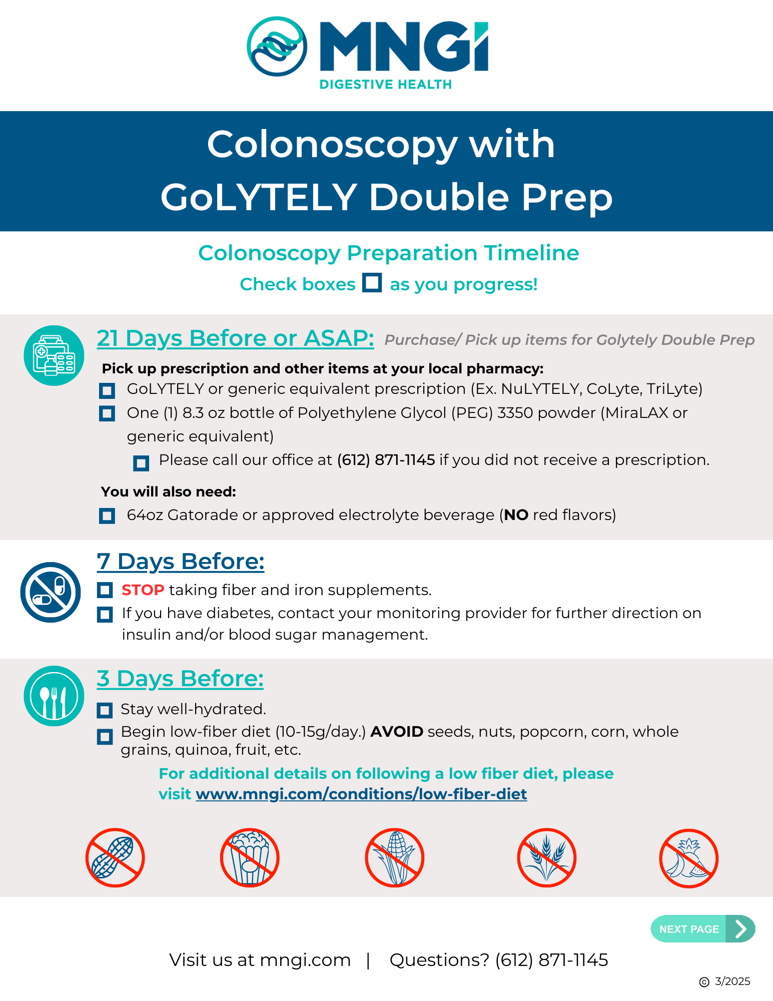 Golytely or Generic Equivalent Double Prep | MNGI